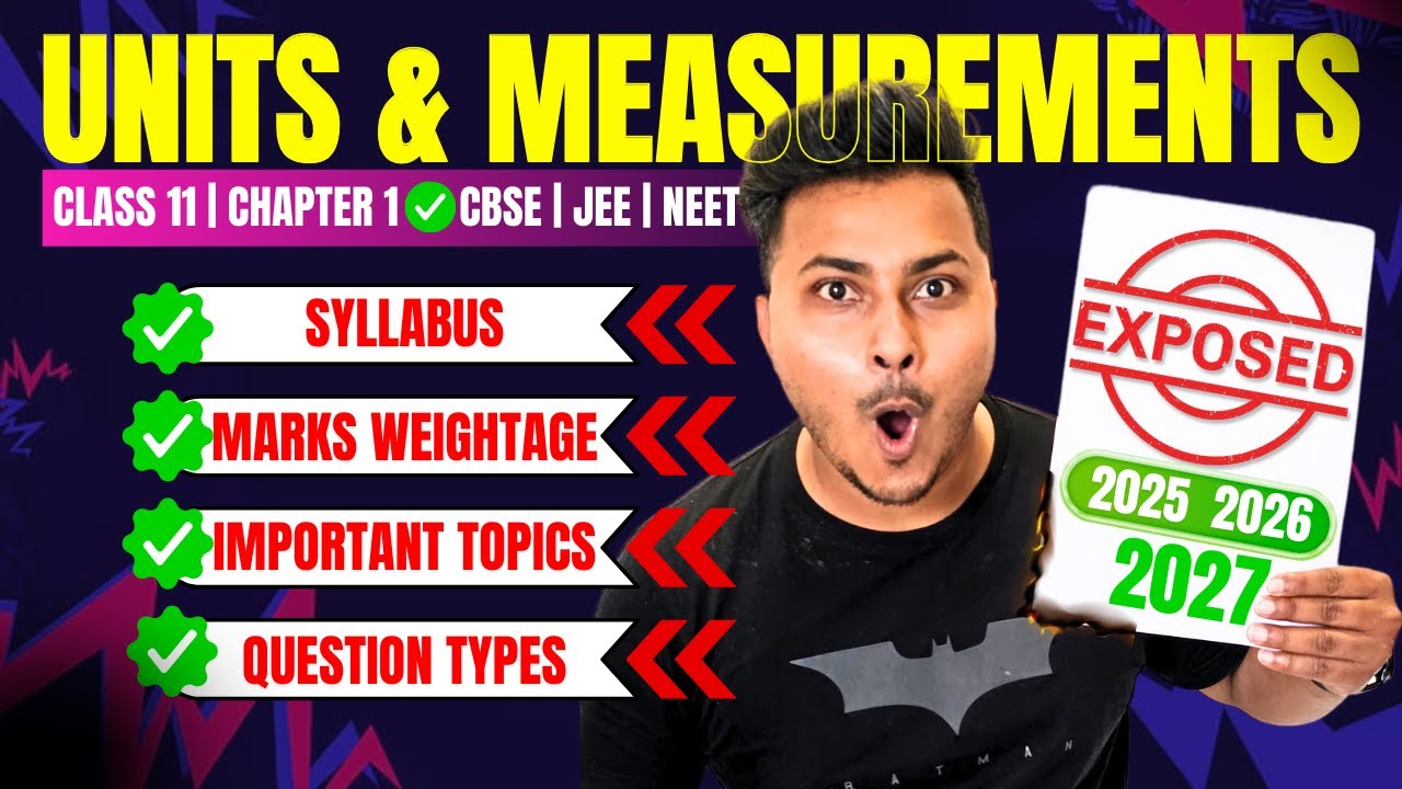 Units & Measurements Class 11 | Full Chapter Explained with Marks ...