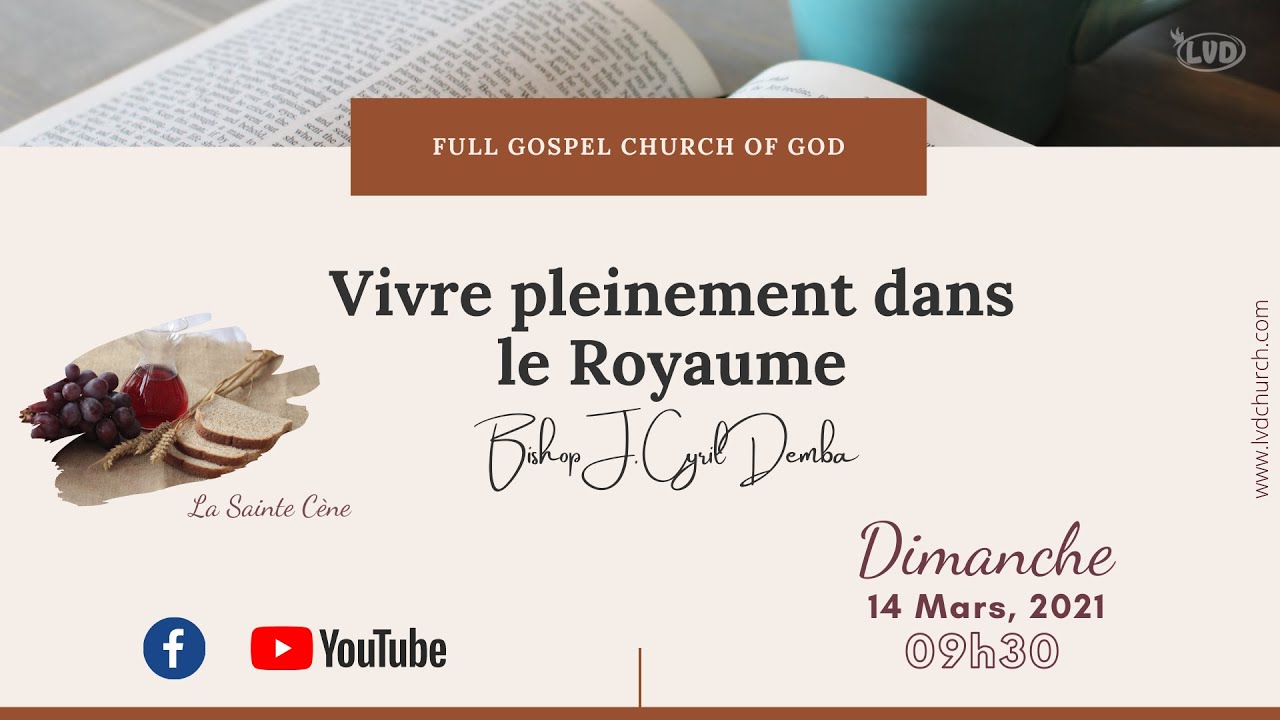 Vivre Pleinement dans le Royaume No.1 | Bishop J. Cyril DEMBA ...