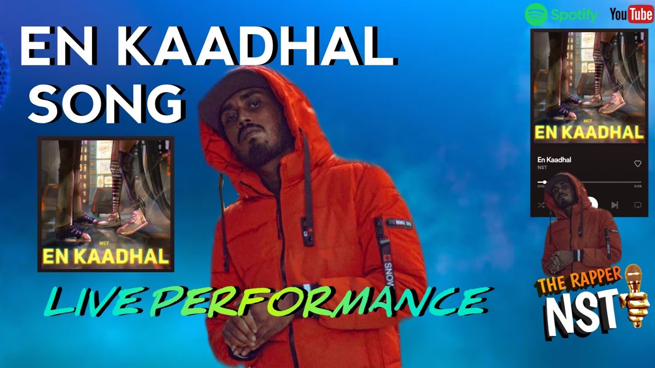 "EN KAADHAL" song Live performance by NST | Tamilgaming| THE RAPPER NST ...