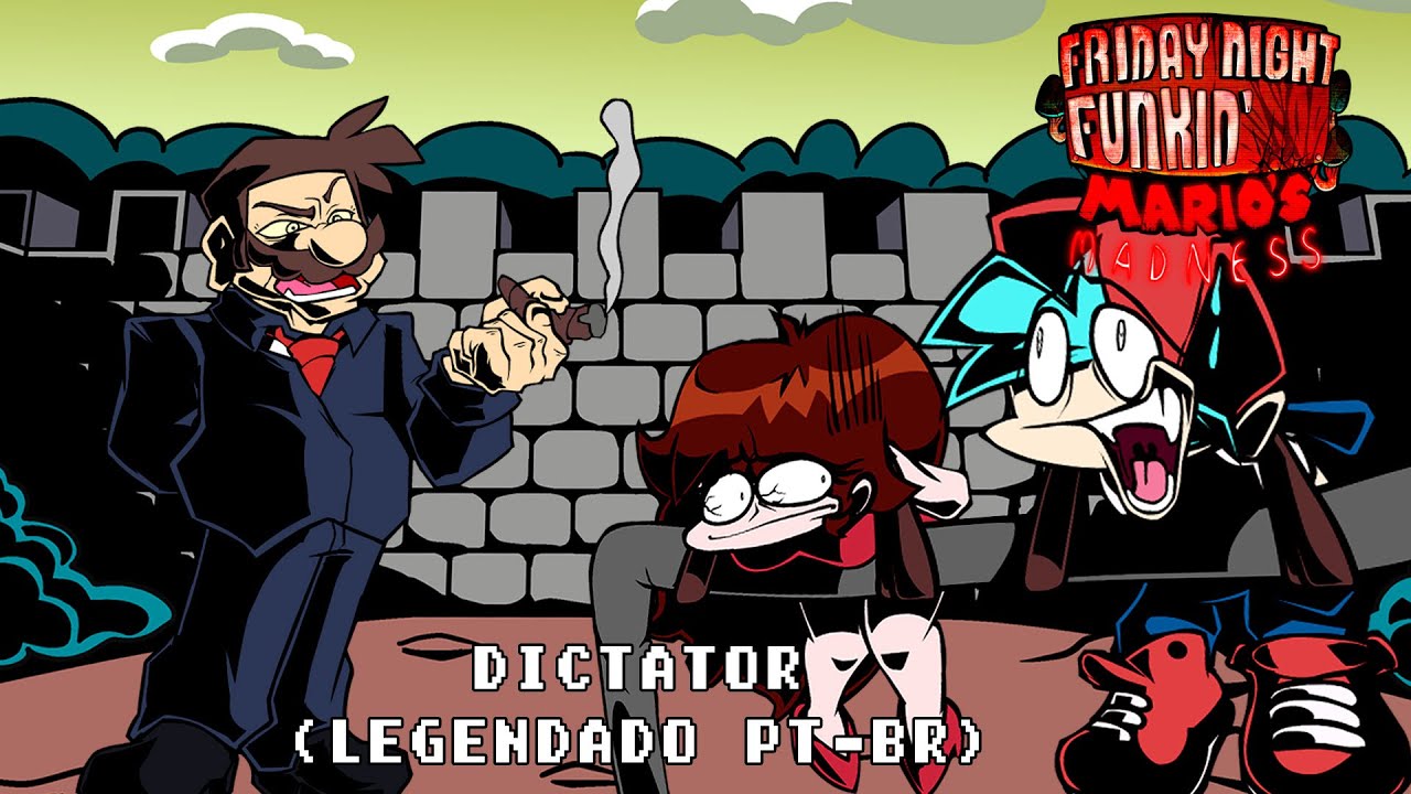 FNF MARIO MADNESS V2 DICTATOR + GAME OVER (LEGENDADO PT-BR) - YouTube