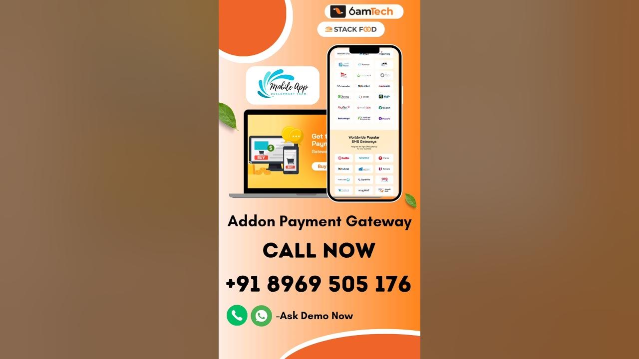 Payment gateway addon 6Ammart Stackfood Payment gateway addon 6amtech Payment gateway addon ...