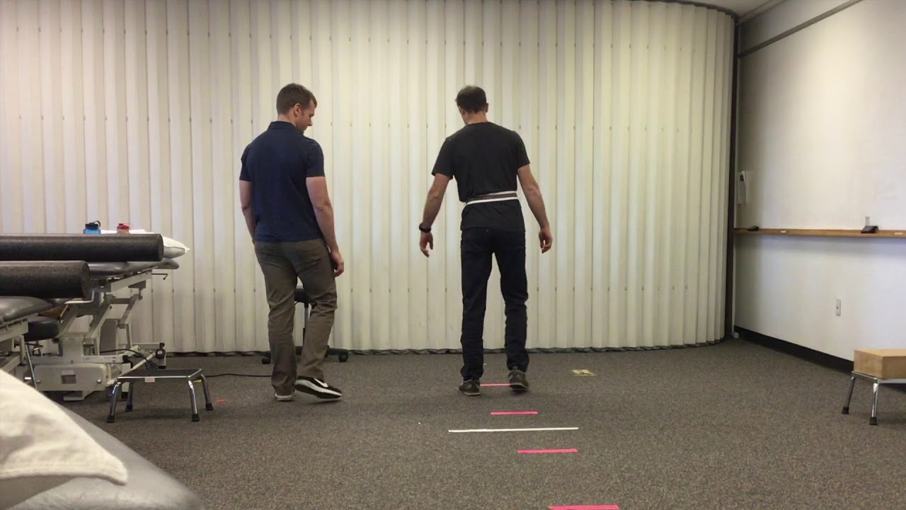 Neuro-Management 1: Gait Training with stepping over obstacles - YouTube