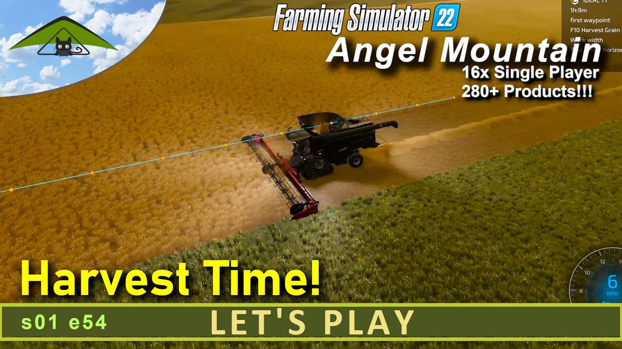 Harvest Time! 🚜🚚 | Let's Play FS22 Angel Mountain Map s01 e54 - YouTube