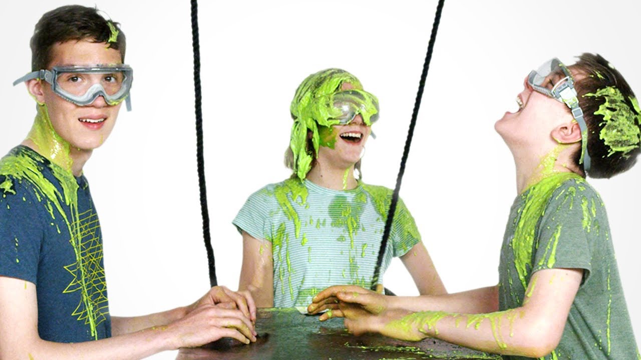 Talbott and Vanessa Get Slimed!! | Partners in Slime | HiHo Kids - YouTube