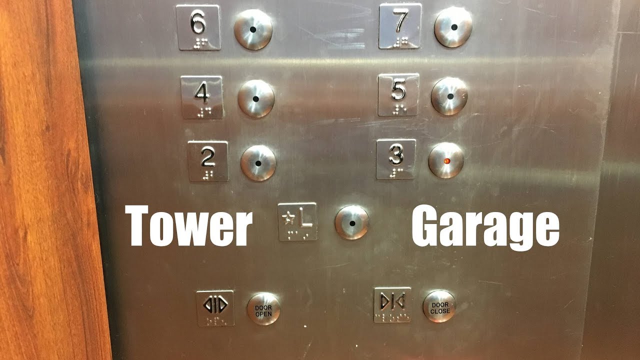 (Epic Motor) Interesting Otis Traction Elevators @ The Tower Garage ...