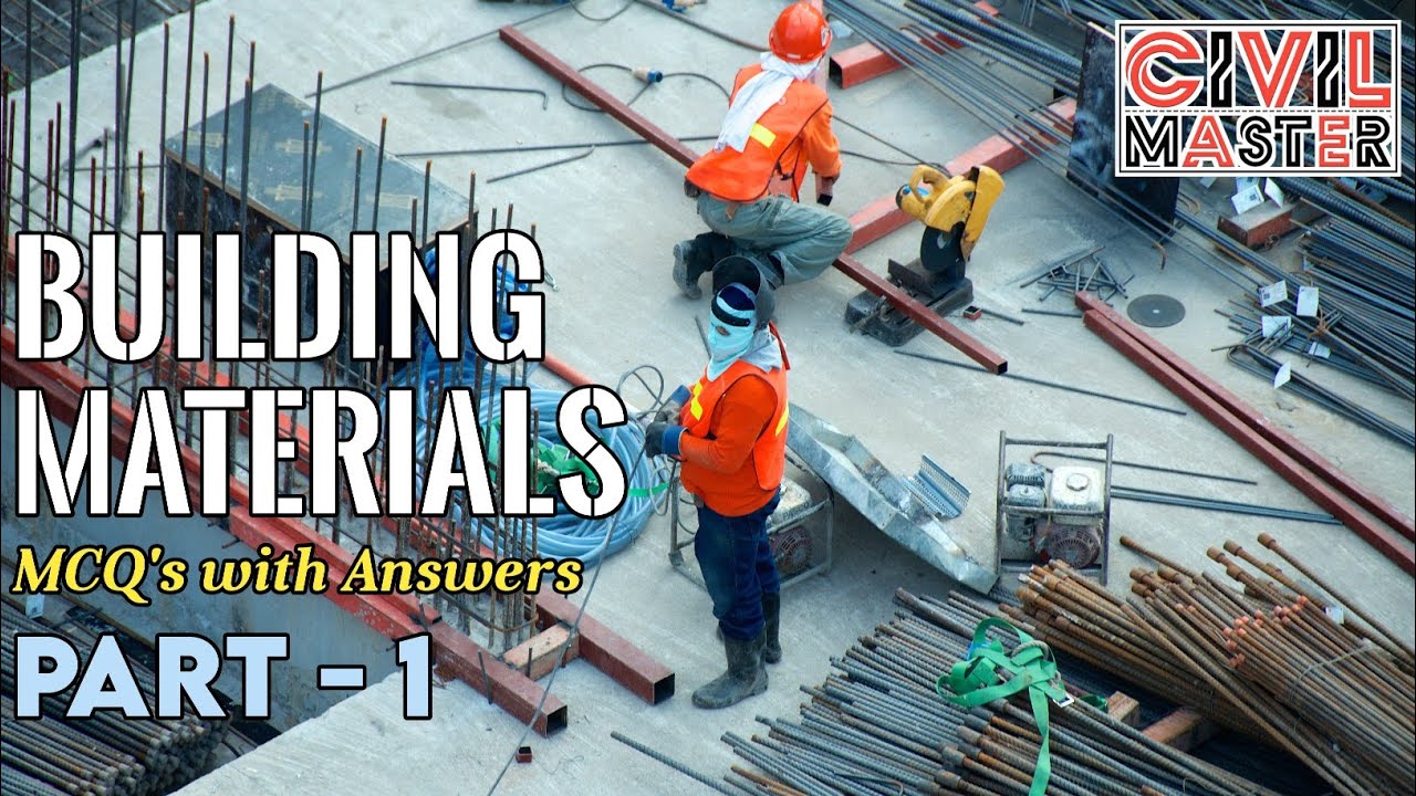 Building Materials MCQ's with Answers Part 1 | Construction Materials | Civil Engg | SSC JE ...