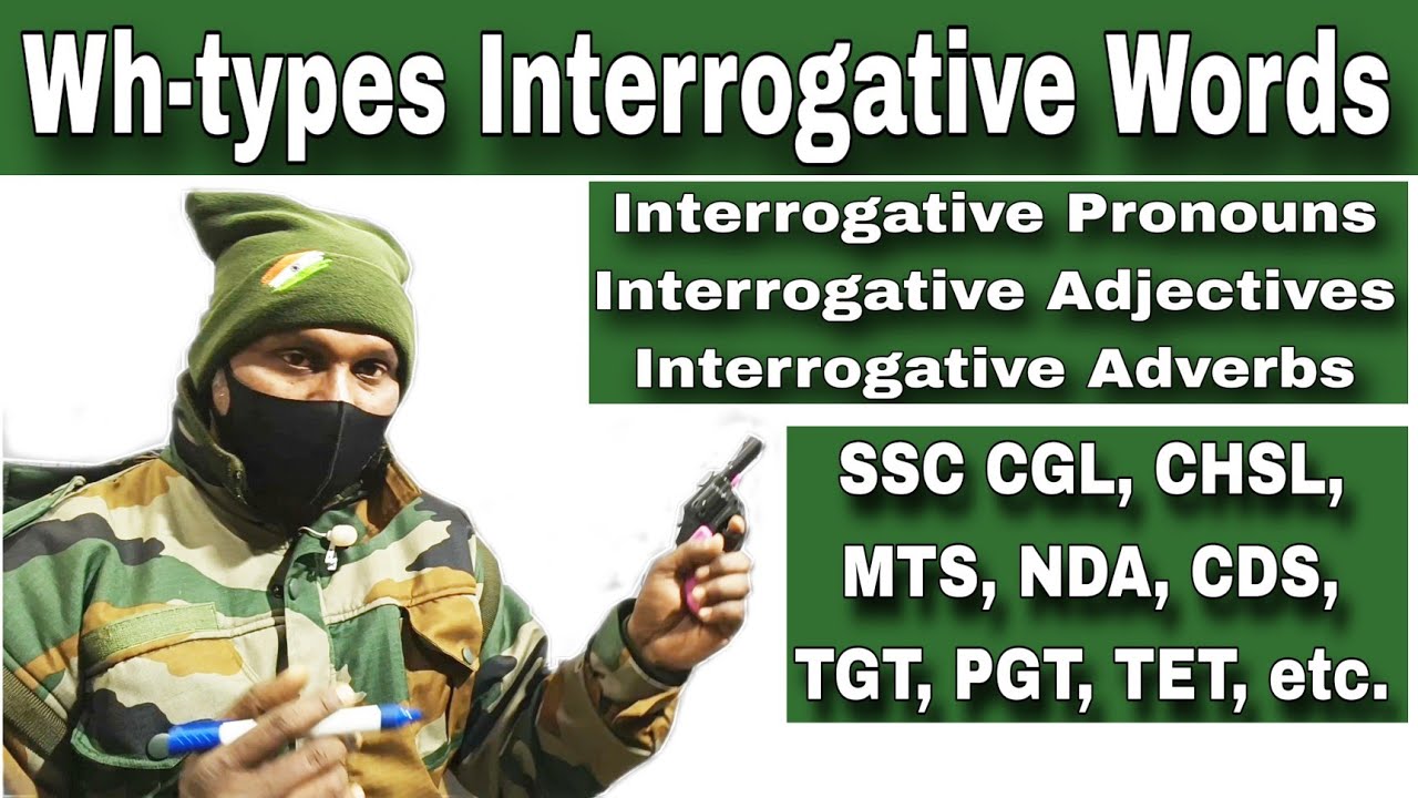 Wh-types Interrogative Words(Pronoun, adjective, adverb) #bahurupiya ...