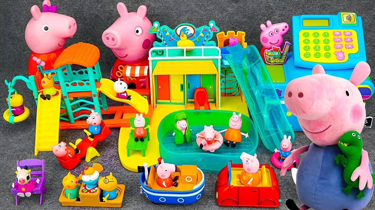 9 Minutes Satisfying With unboxing Peppa pig Swimming pool Toy ...