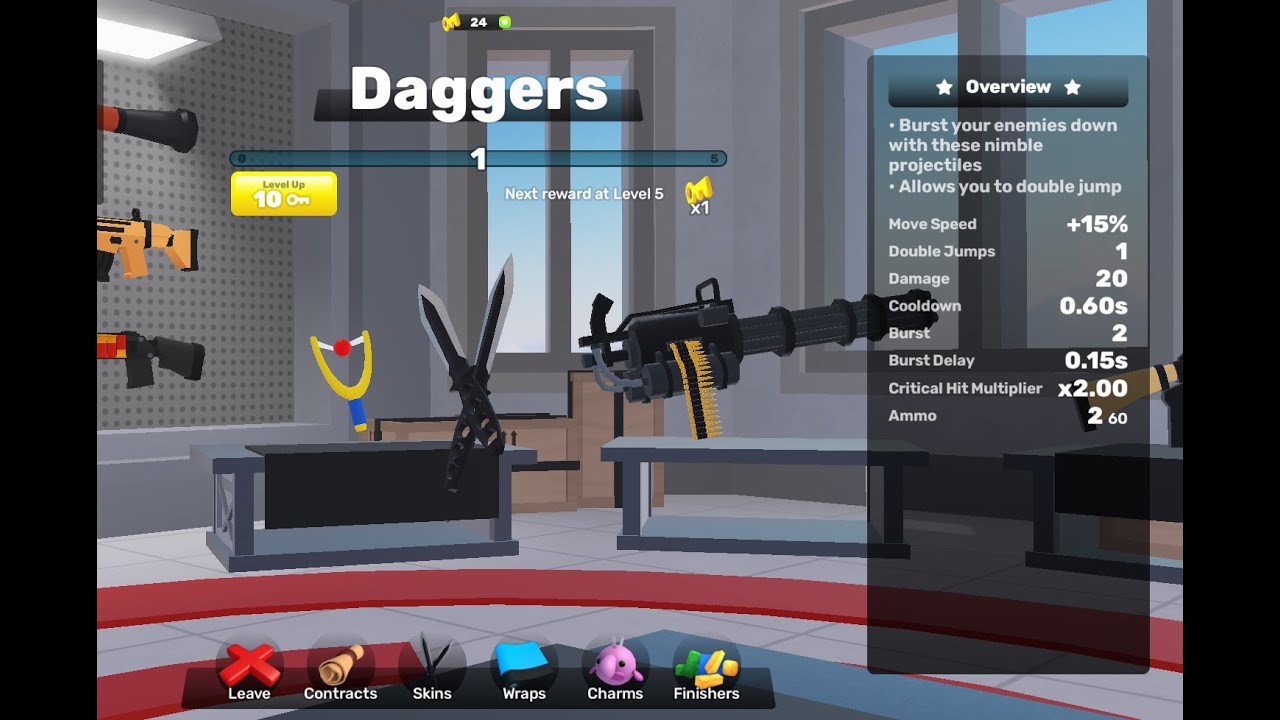 Playing the brand new daggers update in Rivals with friends - YouTube