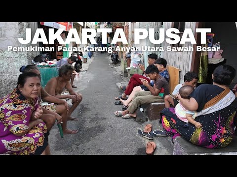 Pemukiman Padat Sawah Besar Jakarta Pusat | Real Walking in Jakarta ...