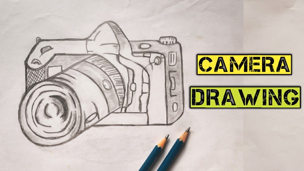 How to draw a Camera drawing || ( Camera ) drawing - YouTube
