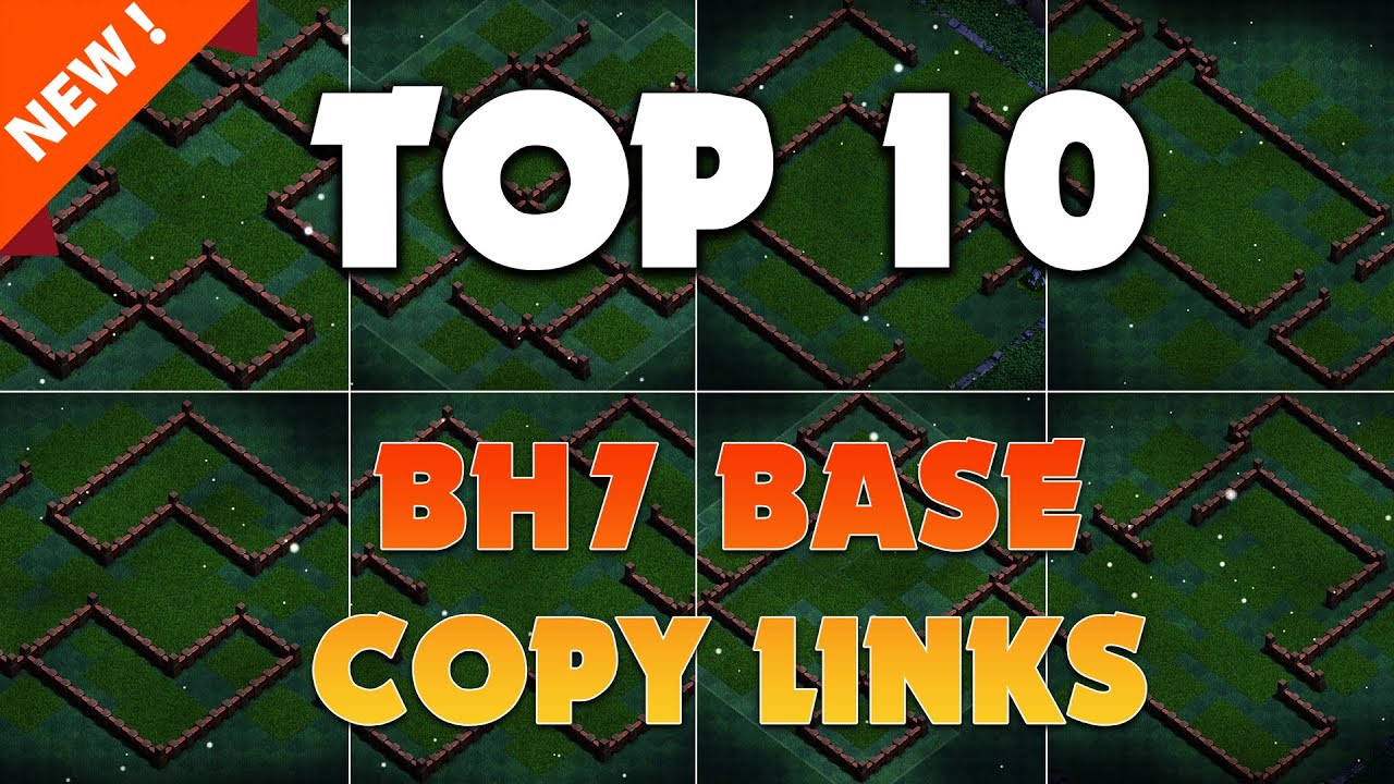New Best BH7 (Builder Hall 7) Base With Copy Link Design/Layout Trophy ...