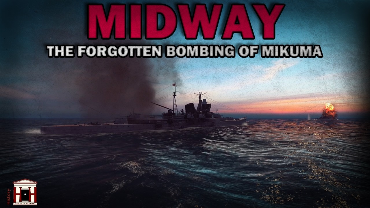 Battle of Midway, 1942: The Sinking of Mikuma in 3D - YouTube