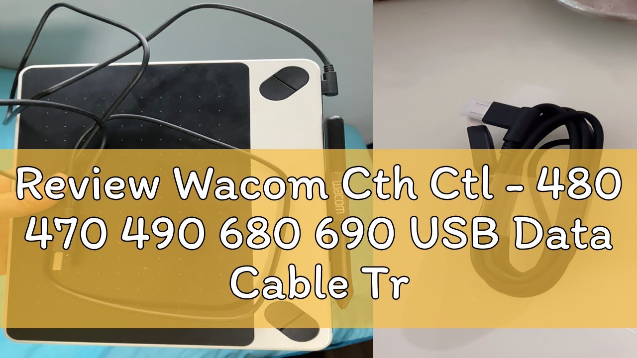 Review Wacom Cth Ctl - 480 470 490 680 690 USB Data Cable Transmission ...
