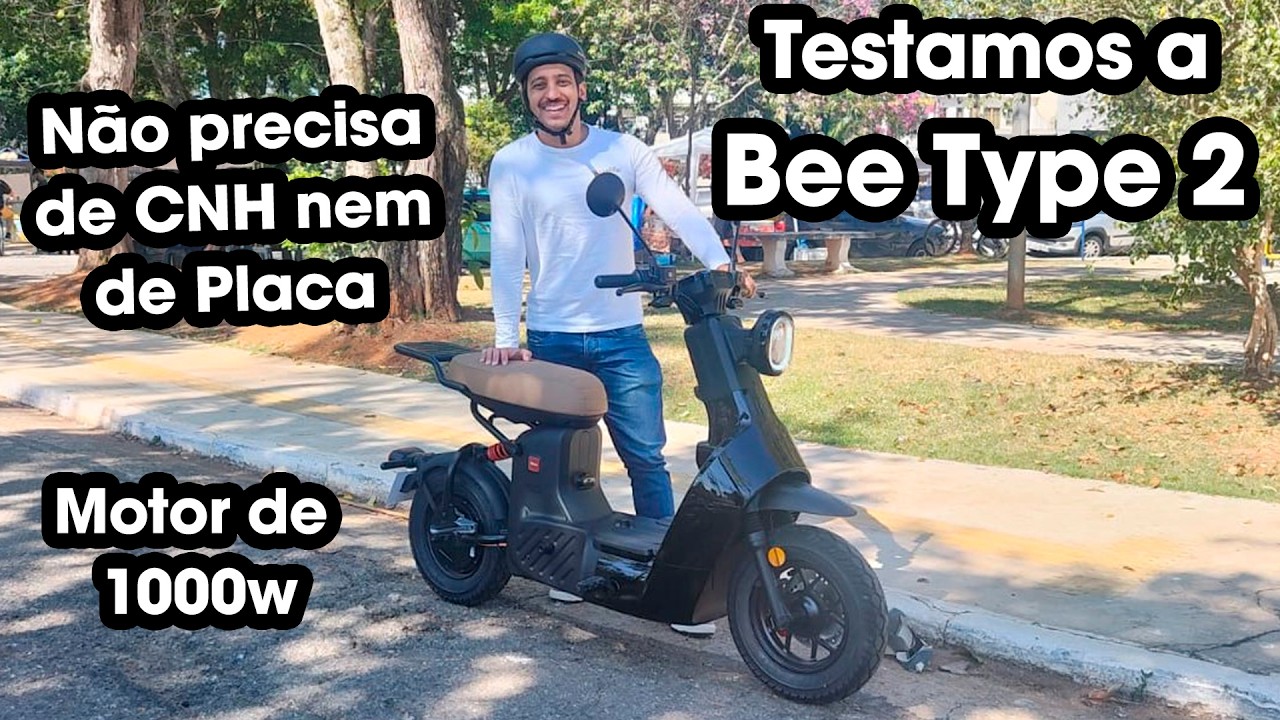 Testamos a Bee Type 2 | A Vespinha moderna da Bee que não precisa de ...