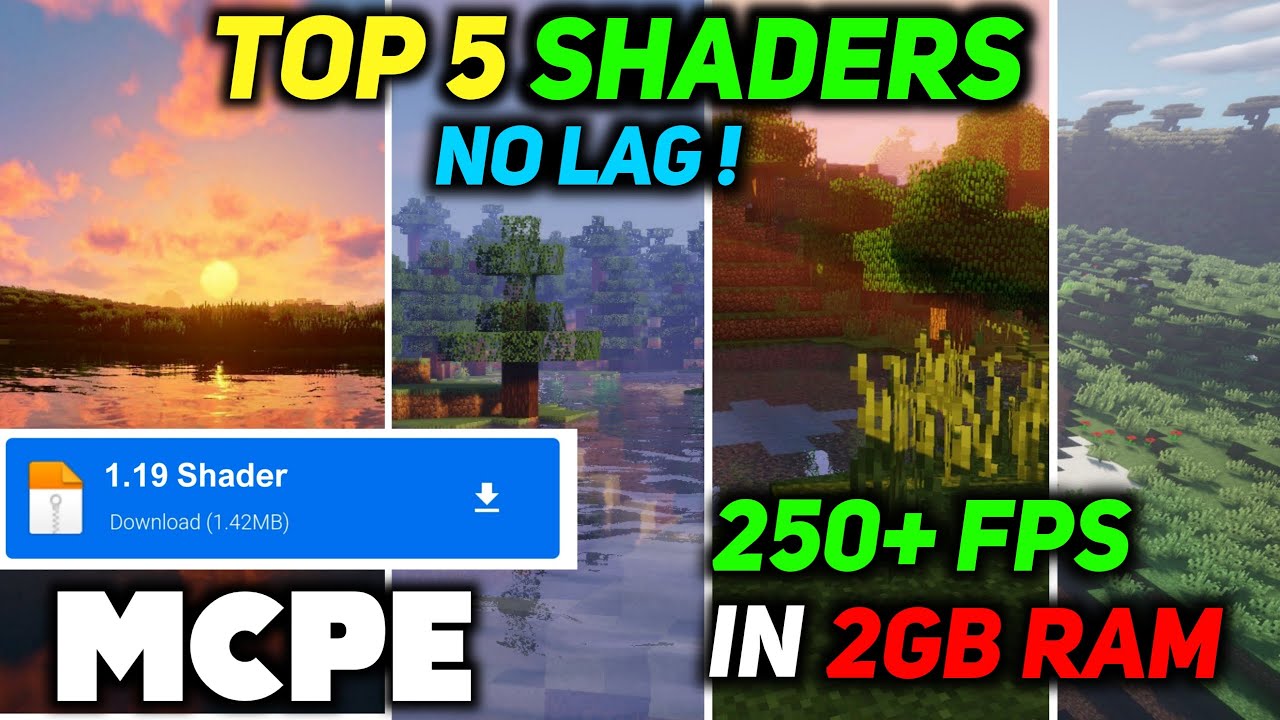 Top 5 Ultra Realistic Shaders MCPE 1.19+ || BSL || Render Dragon ...