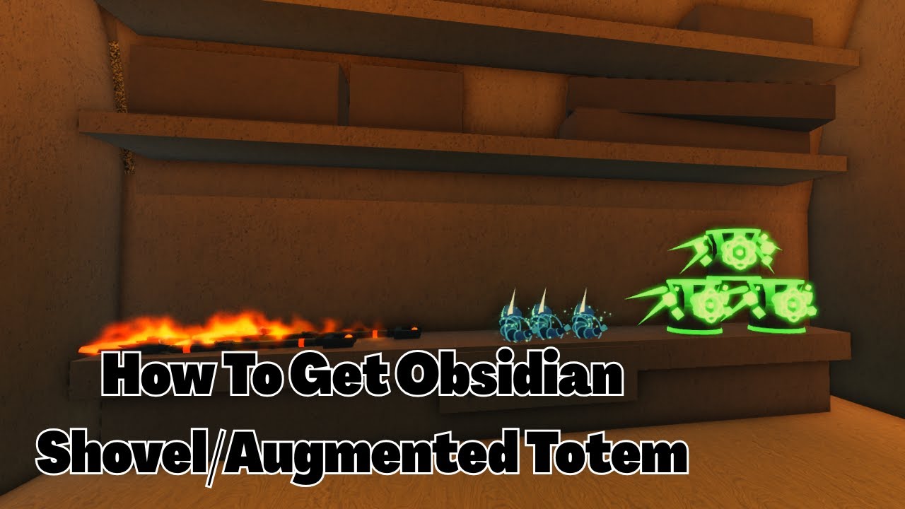 How To Get Obsidian Shovel/Augmented Totem In Dig Roblox - YouTube