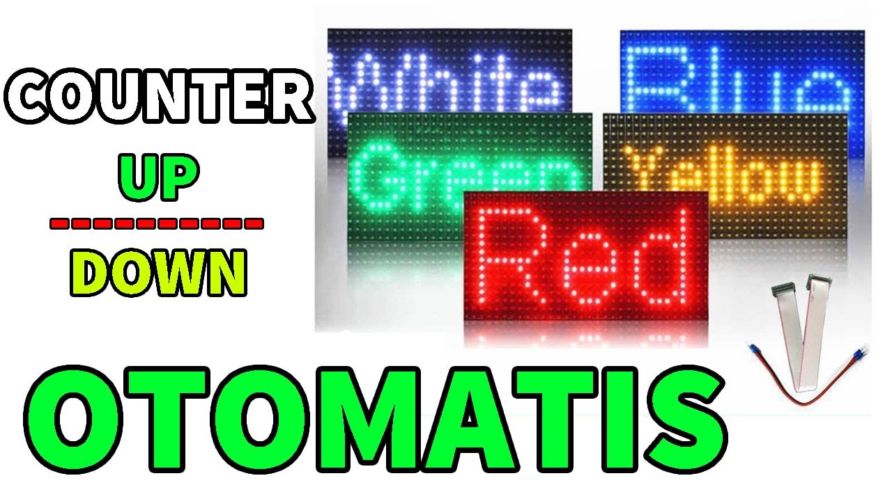 COUNTER UP DOWN PANEL LED P10 | ALAT PENGHITUNG BARANG OTOMATIS SENSOR ...