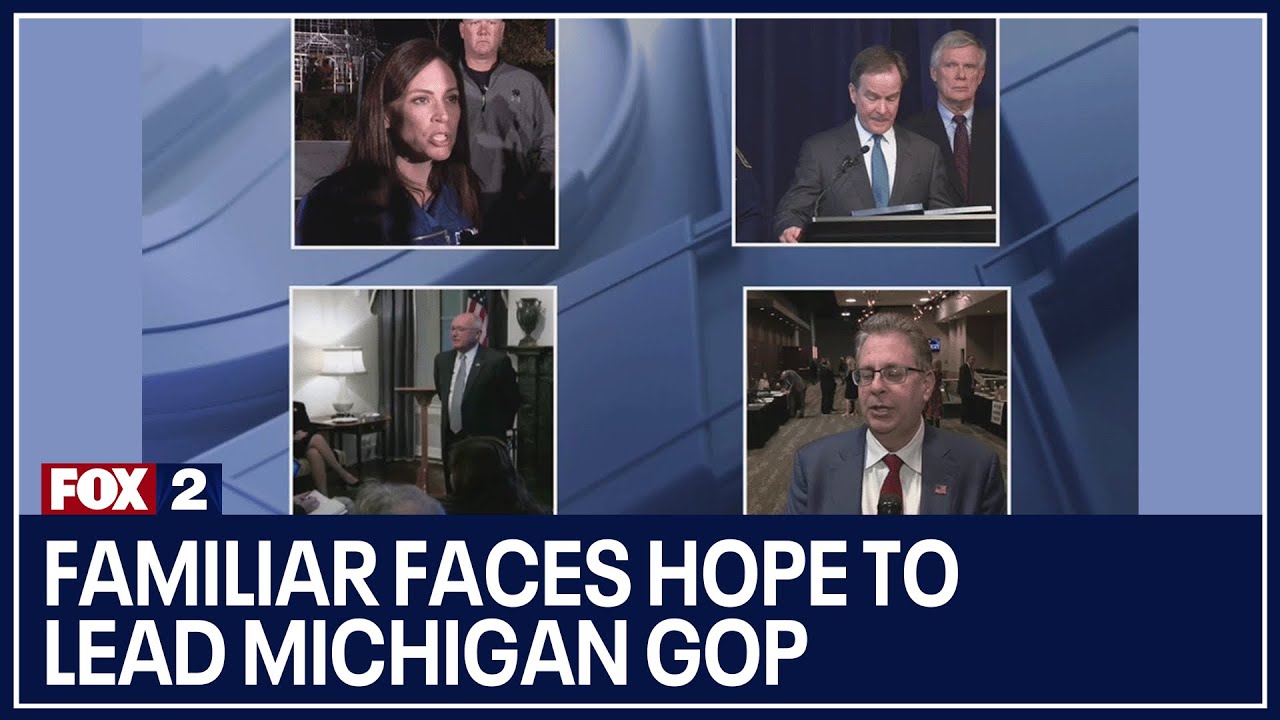 Familiar faces hope to lead Michigan GOP - YouTube
