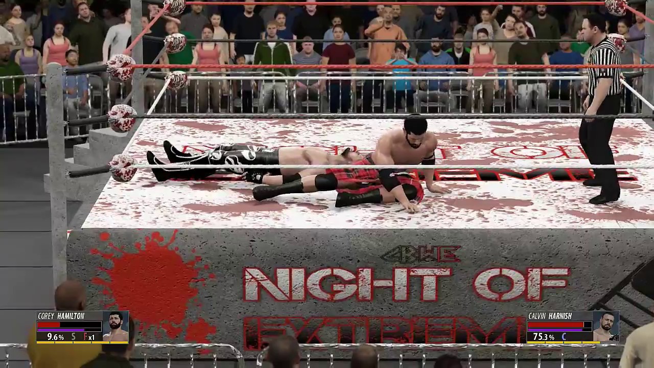 WWE 2K16 | Calvin Harnish vs Corey Hamilton | Extreme Rules - YouTube