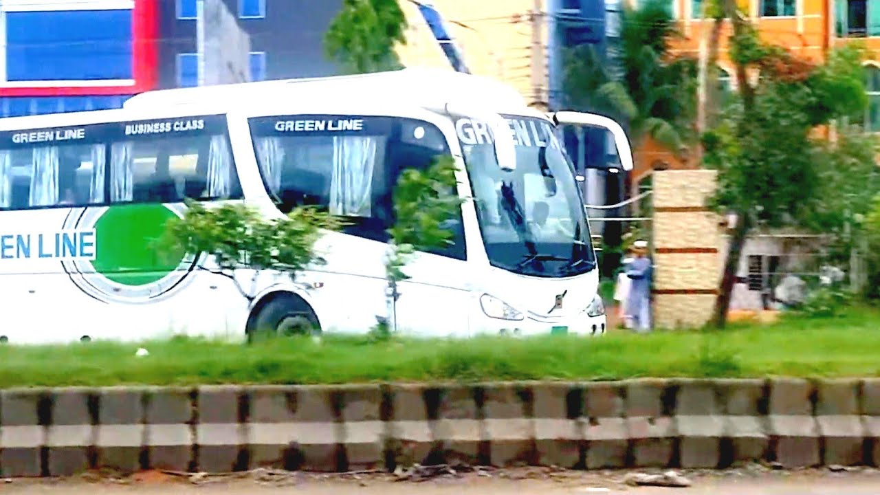 Green Line Volvo towards Dhaka - YouTube