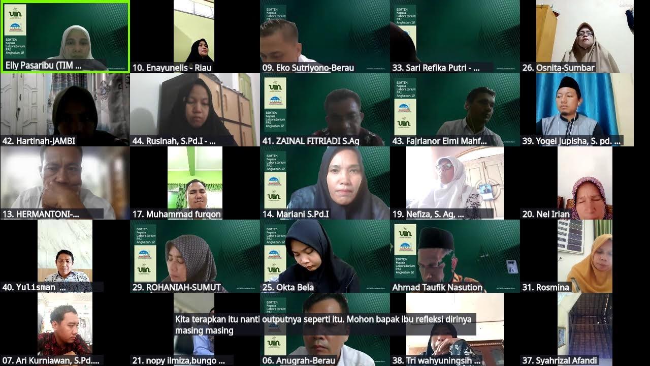Bimtek Kepala Laboratorium PAI Angkatan ke-13 - YouTube