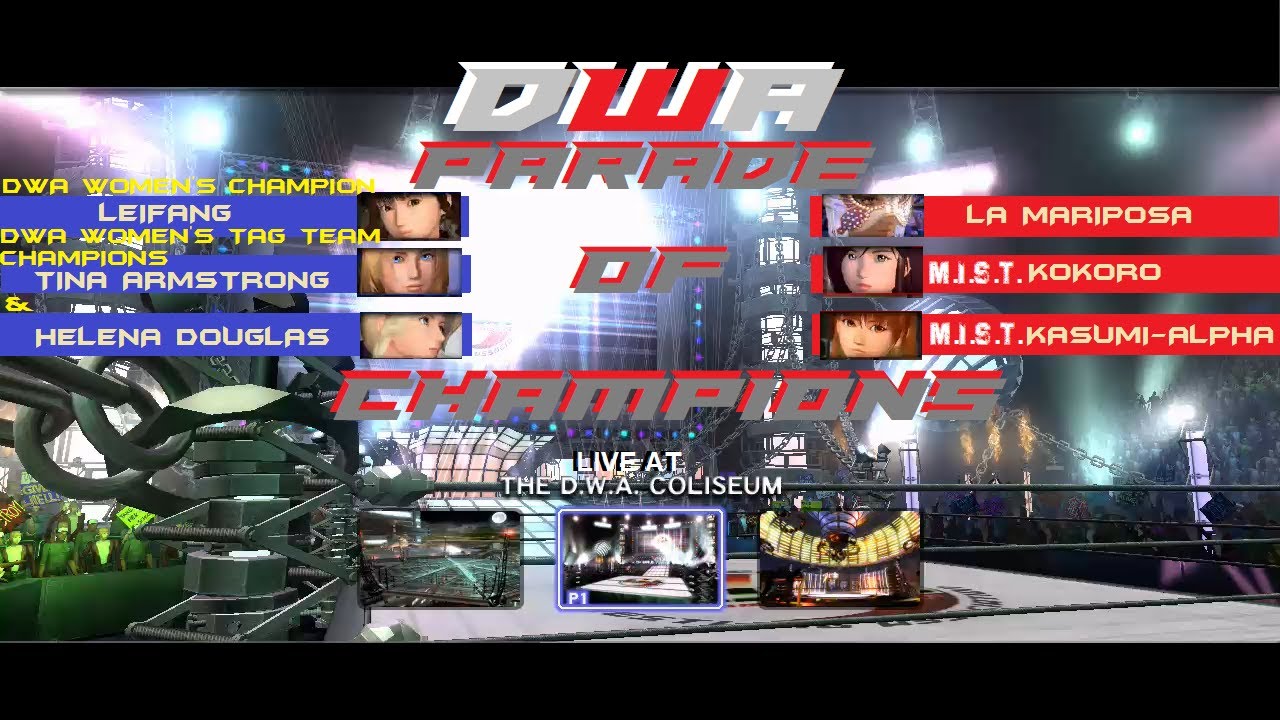 DEAD OR ALIVE 4 [XBOX 360/XBOX One] DWA's PARADE OF CHAMPIONS Team ...
