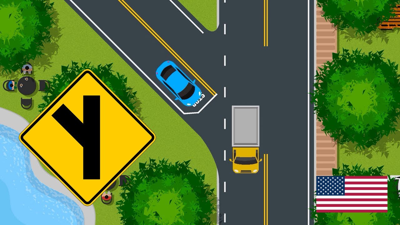 Traffic Signs | Road Signs USA | Warning Signs Of Diagonal Left Side ...