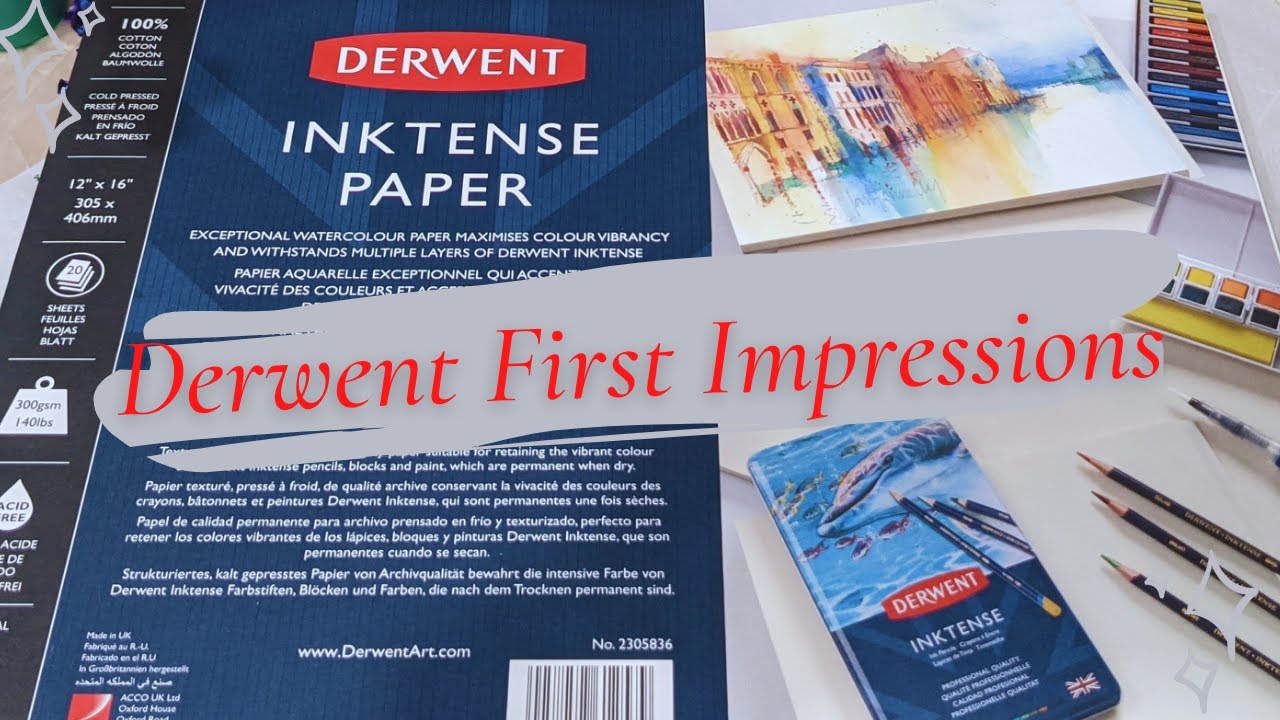 Derwent Inktense Paper Review: First Impressions - YouTube