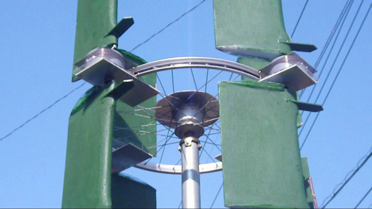 New VAWT wins energy in the operation that resembled VSP - YouTube