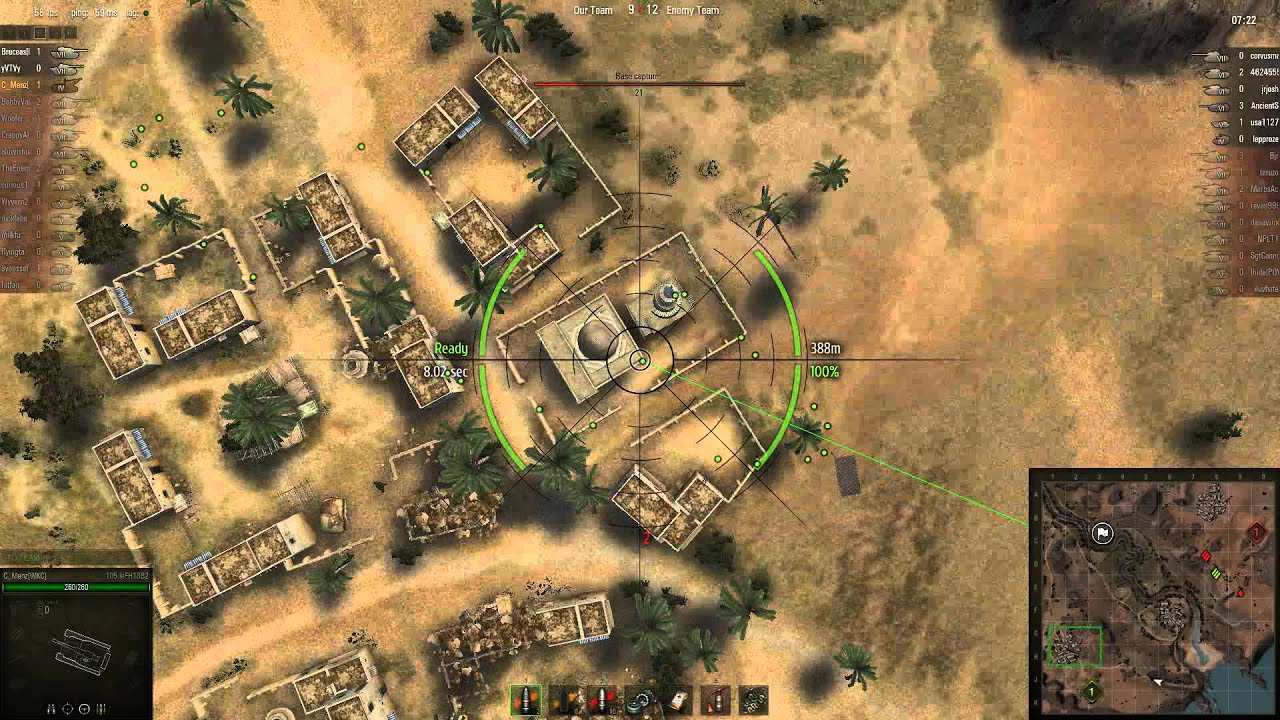 World of Tanks: 105 leFH18B2 El Halluf Close Match - YouTube