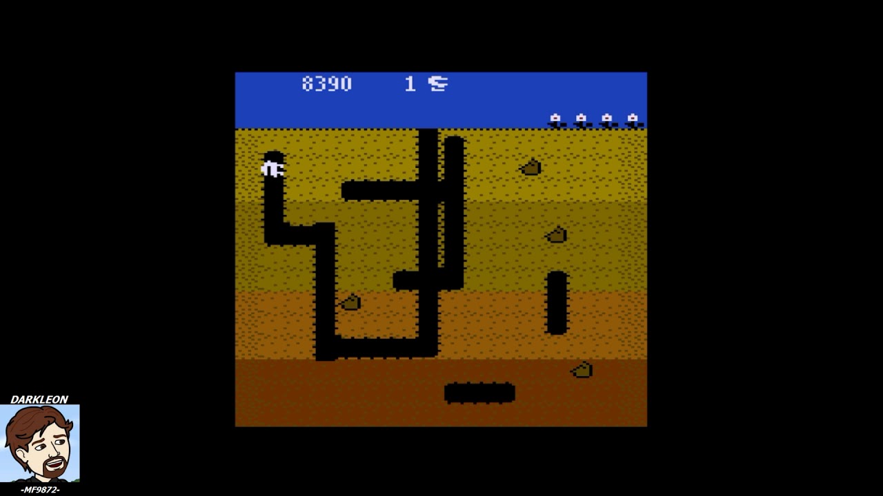 Atari 8-bit - Dig Dug - YouTube