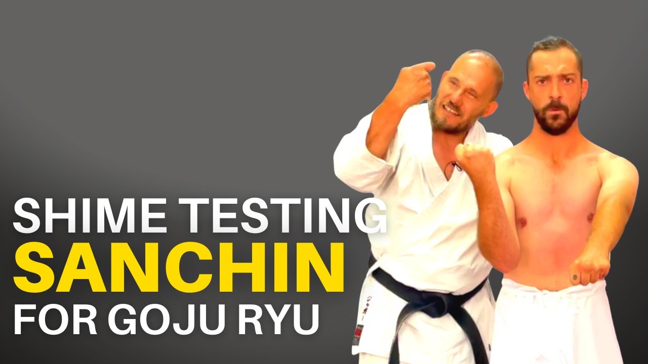 Sanchin testing for Goju Ryu - YouTube