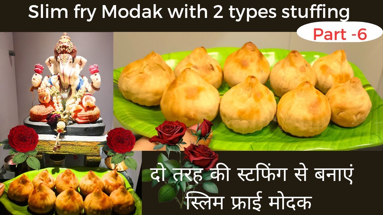 How to make slim fry stuffed Modak | stuffed coconut modak | stuffed ...