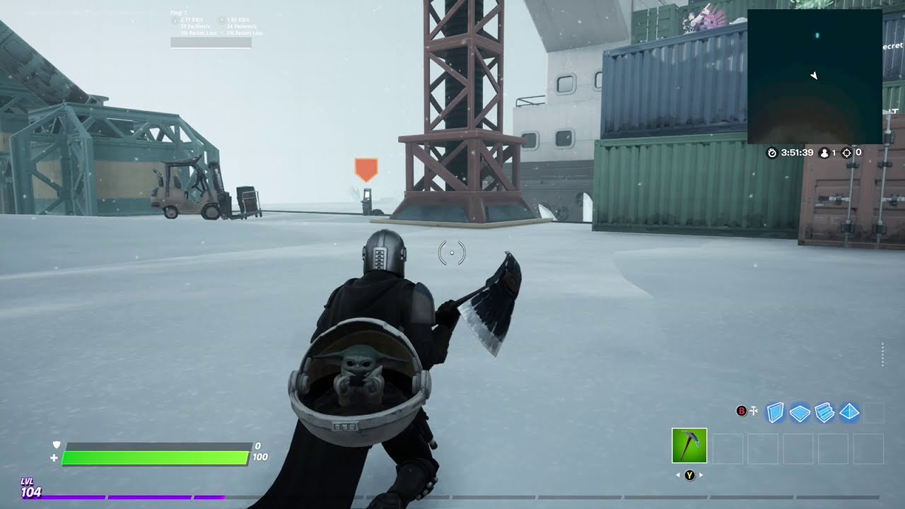 Cute Baby Yoda Back Bling in *Fortnite* - YouTube