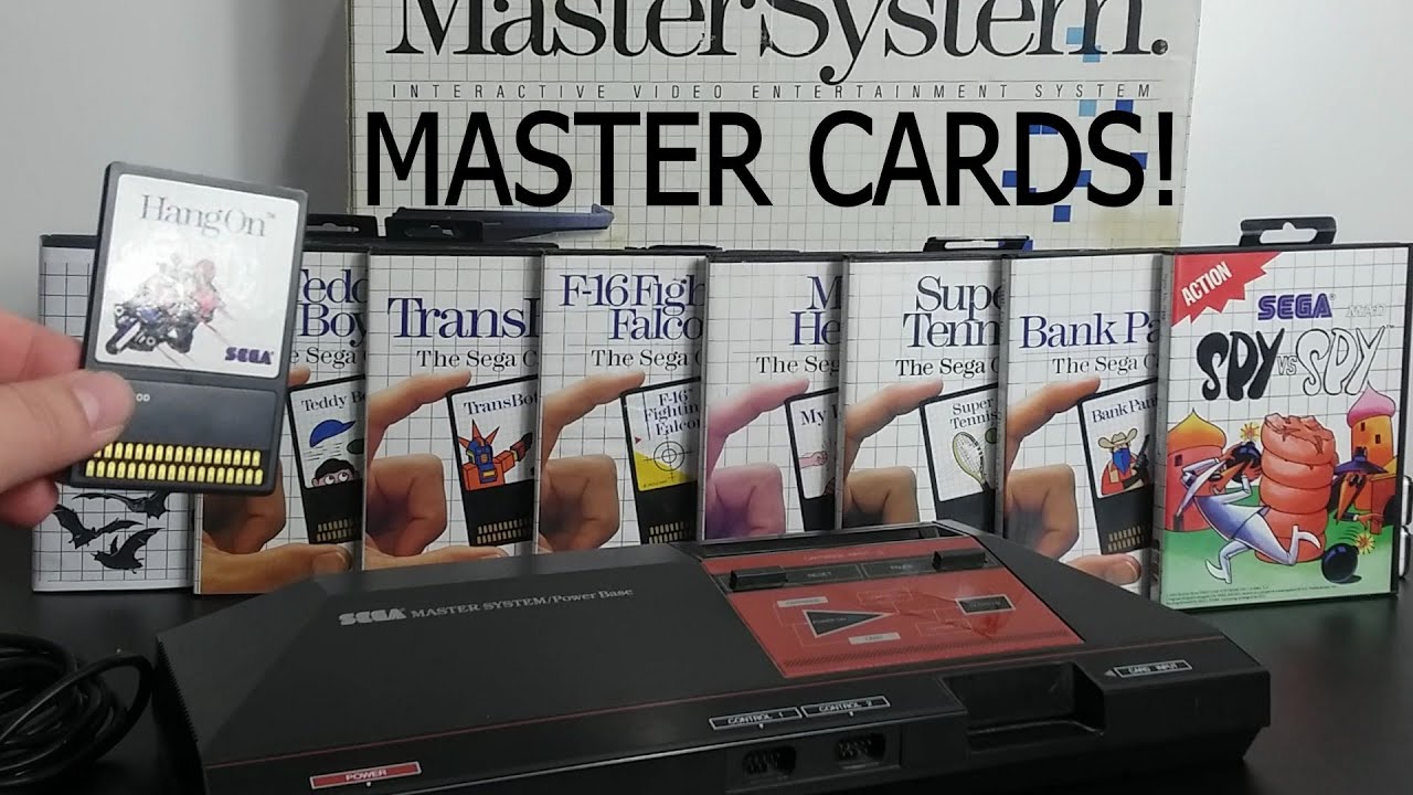 RETRO-WED: SEGA MASTER SYSTEM USA GAME CARDS COLLECTION - YouTube