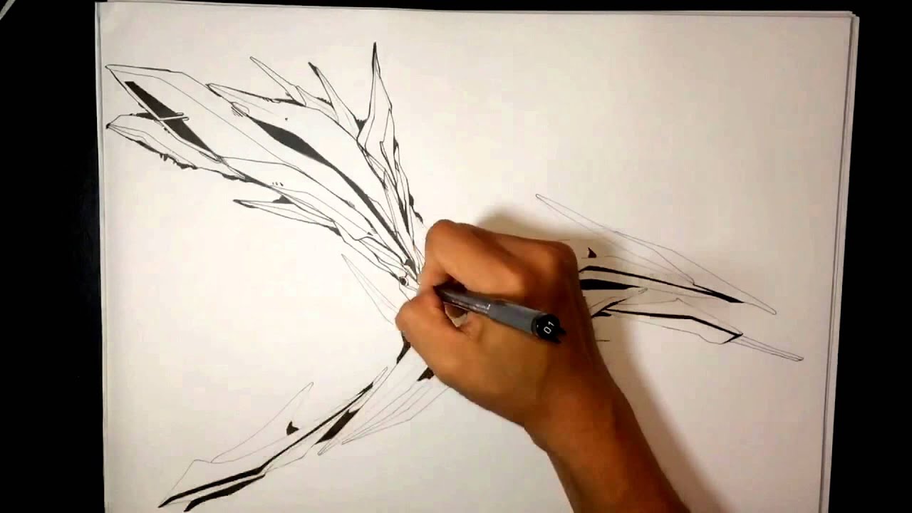 Graffiti Blackbook Mechanic Style by Leodav - 그래피티 스케치 메카닉 스타일 - YouTube