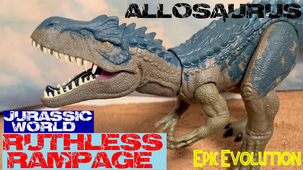 Jurassic World - Epic Evolution - Ruthless Rampage - Allosaurus - YouTube