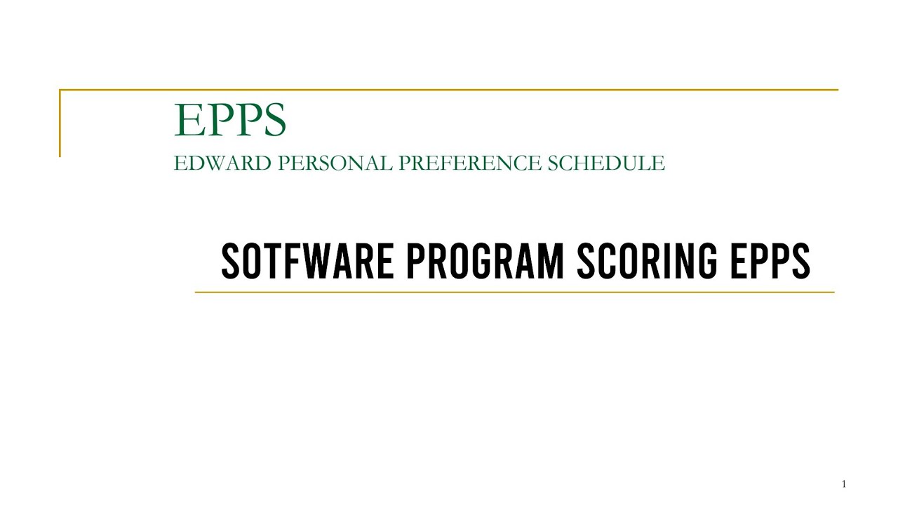 Software Skoring EPPS - YouTube