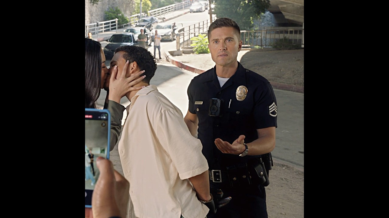 Bradford goes viral for being #GrumpyCop! | #TheRookie - YouTube