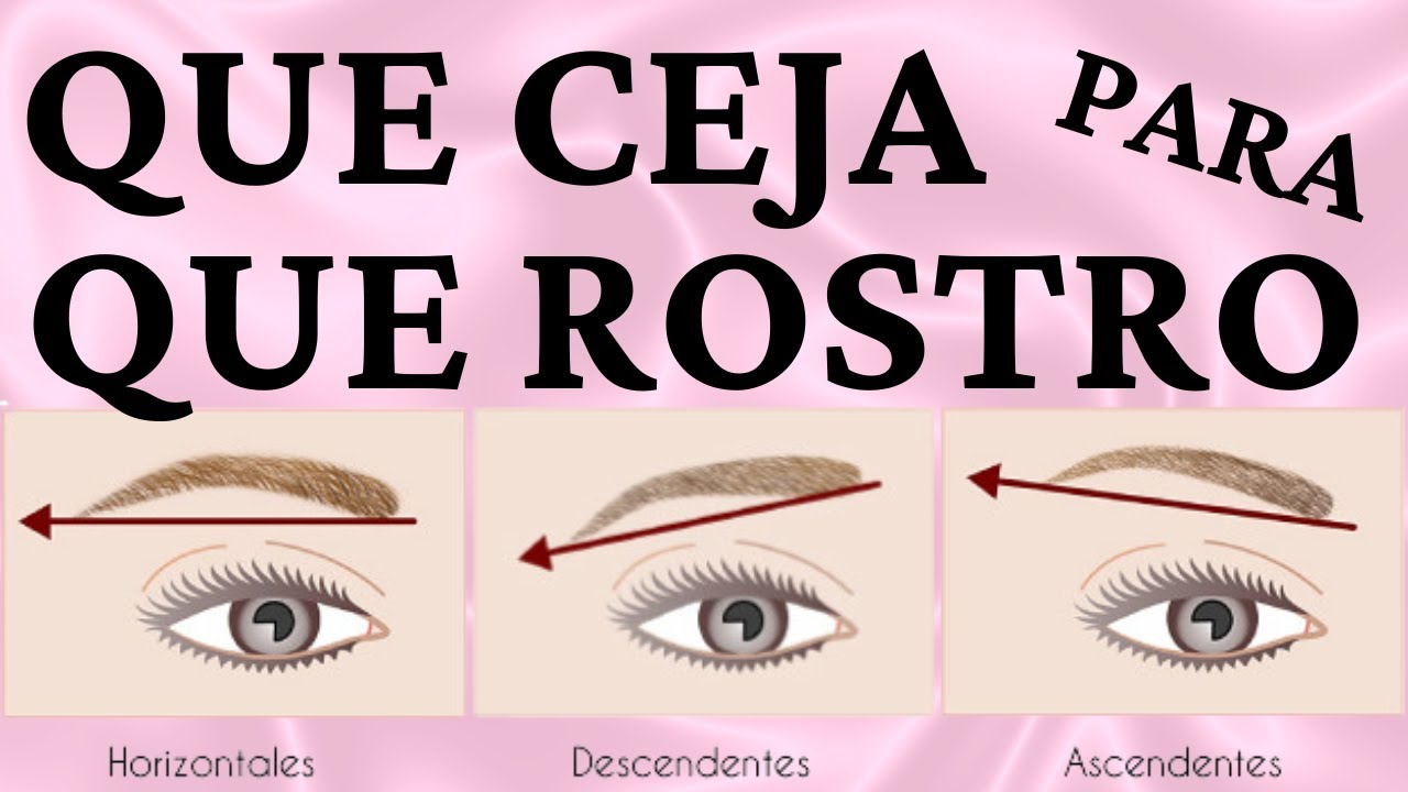 Tipos de cejas para cada rostro + cómo corregir asimetrías - YouTube