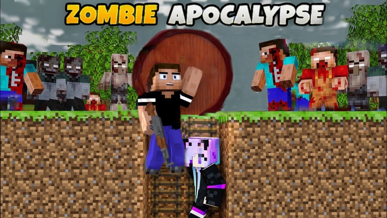 We Created Bunker to Survive ZOMBIE APOCALYPSE In Minecraft! - YouTube