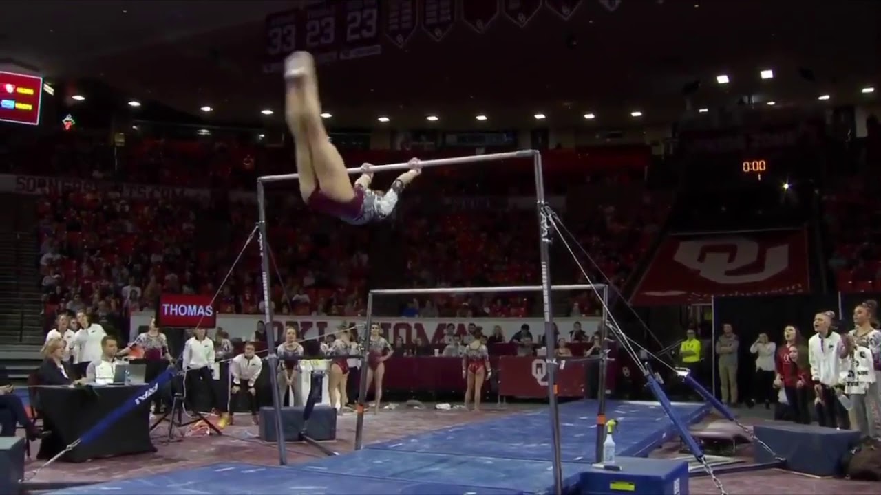 Karrie Thomas Bars Oklahoma vs Florida 2019 9.925 - YouTube