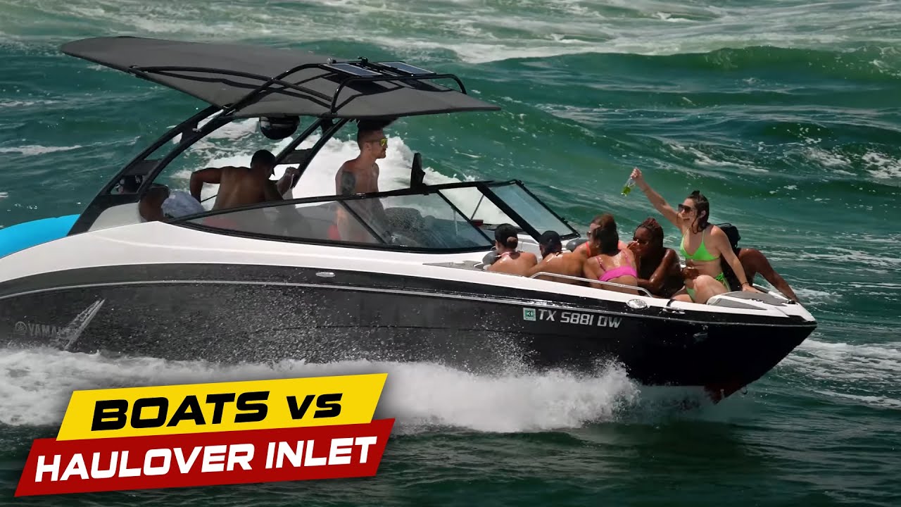 TOO MANY PEOPLE IN THE BOW OF THE BOAT! | Boats vs Haulover Inlet - YouTube