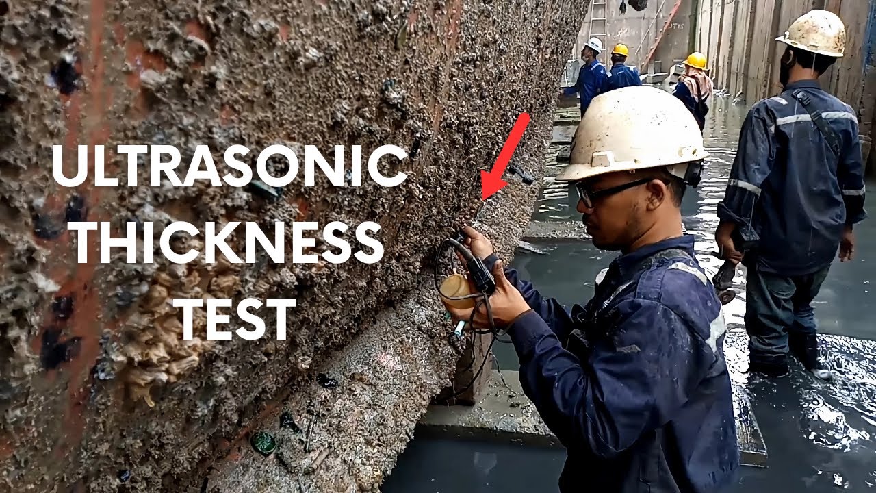 Ultrasonic Thickness Test On KMP. Tongkol Ship - YouTube
