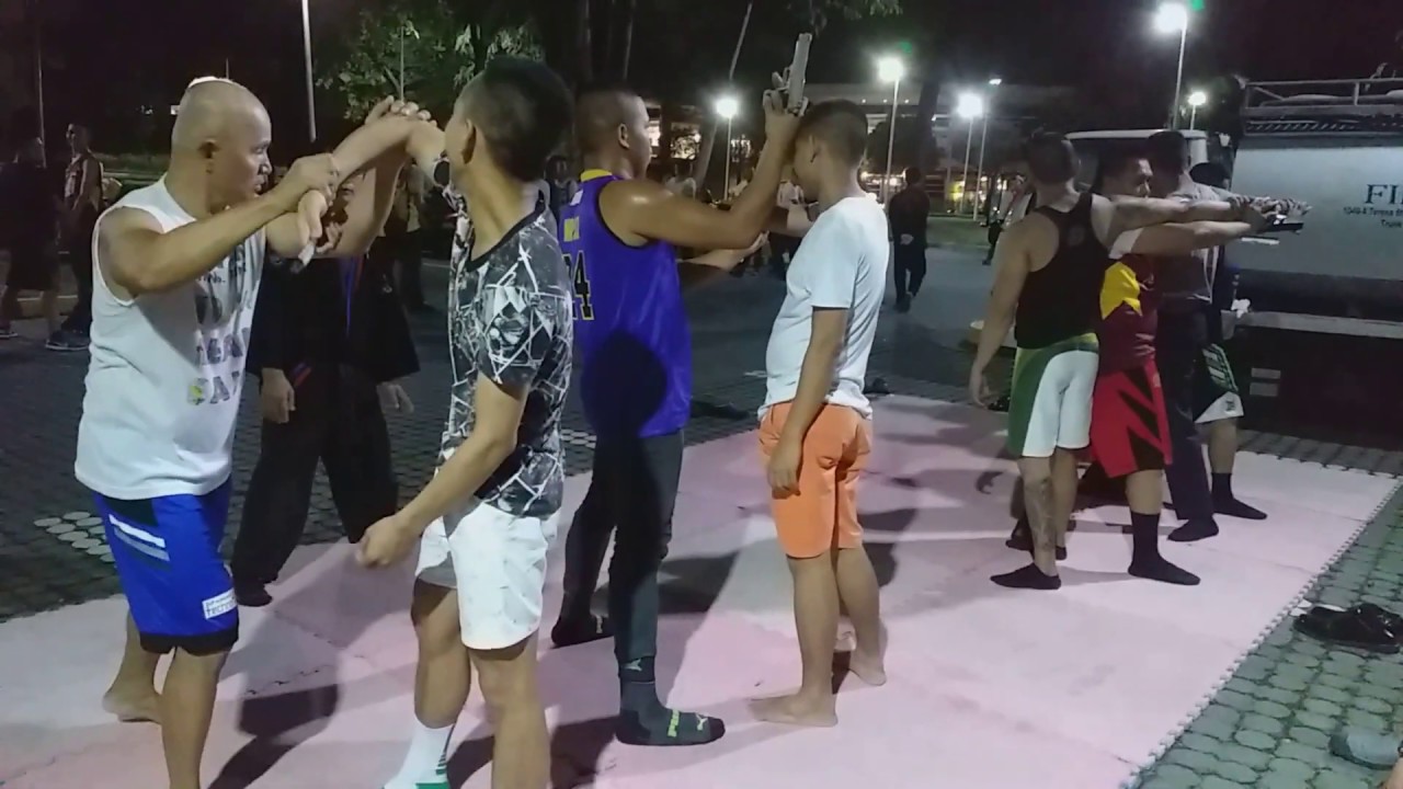 Self-defense & arresting techniques program for the Ayala guards - YouTube