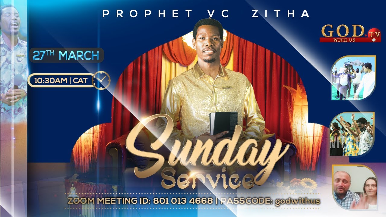 LIVE SUNDAY SERVICE 27 MARCH 2022 WITH PROPHET VC ZITHA - YouTube