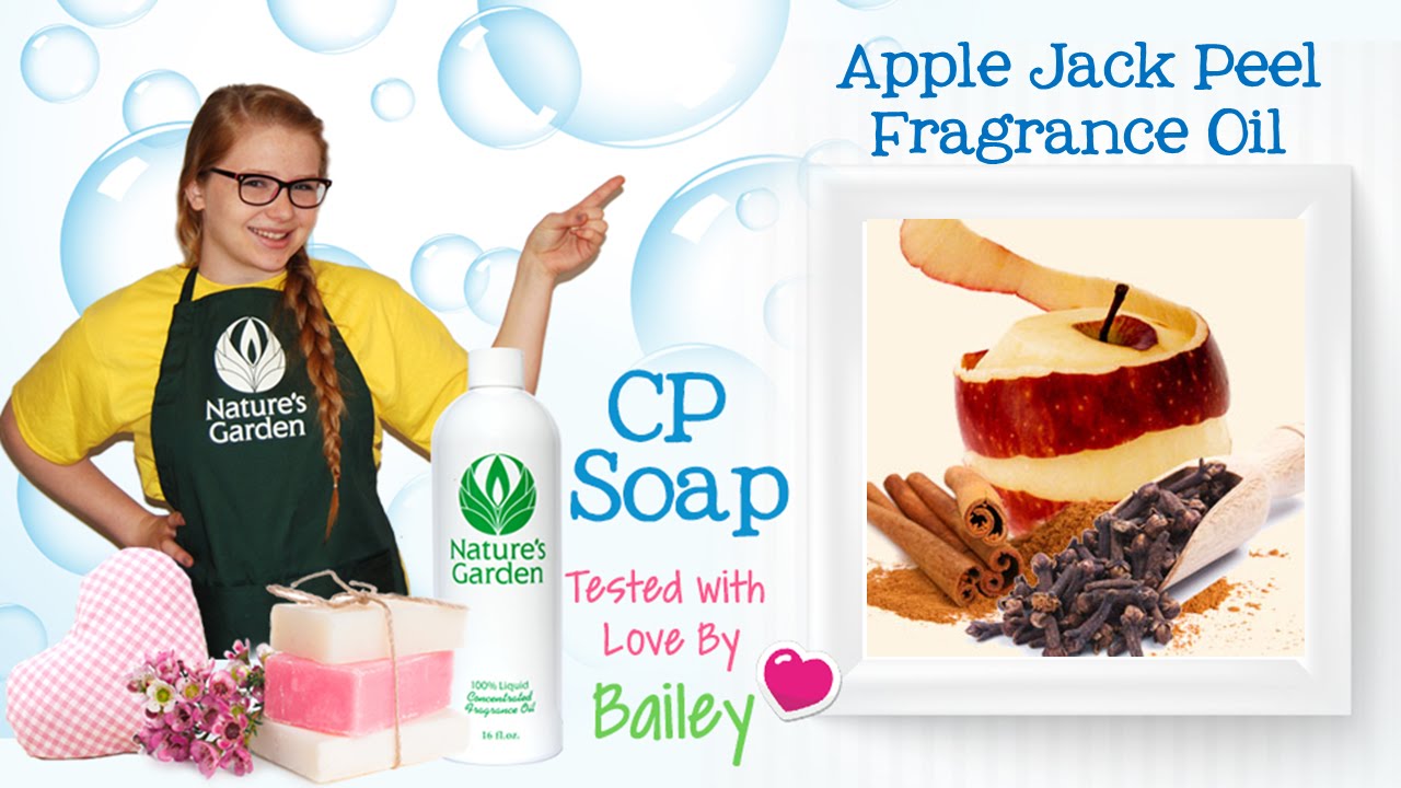 Apple Jack Peel Fragrance Oil Soap Test - Natures Garden - YouTube
