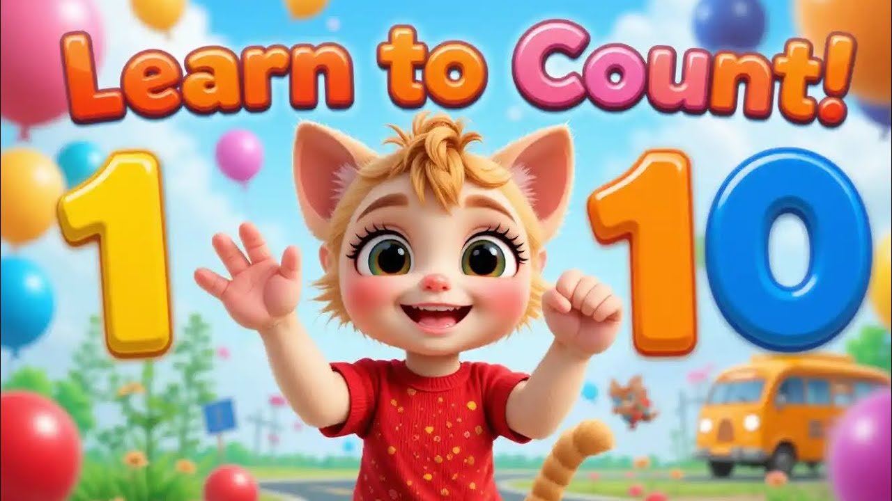 Fun Counting Song for Kids | Learn 1 to 10 with Music & Animation ...