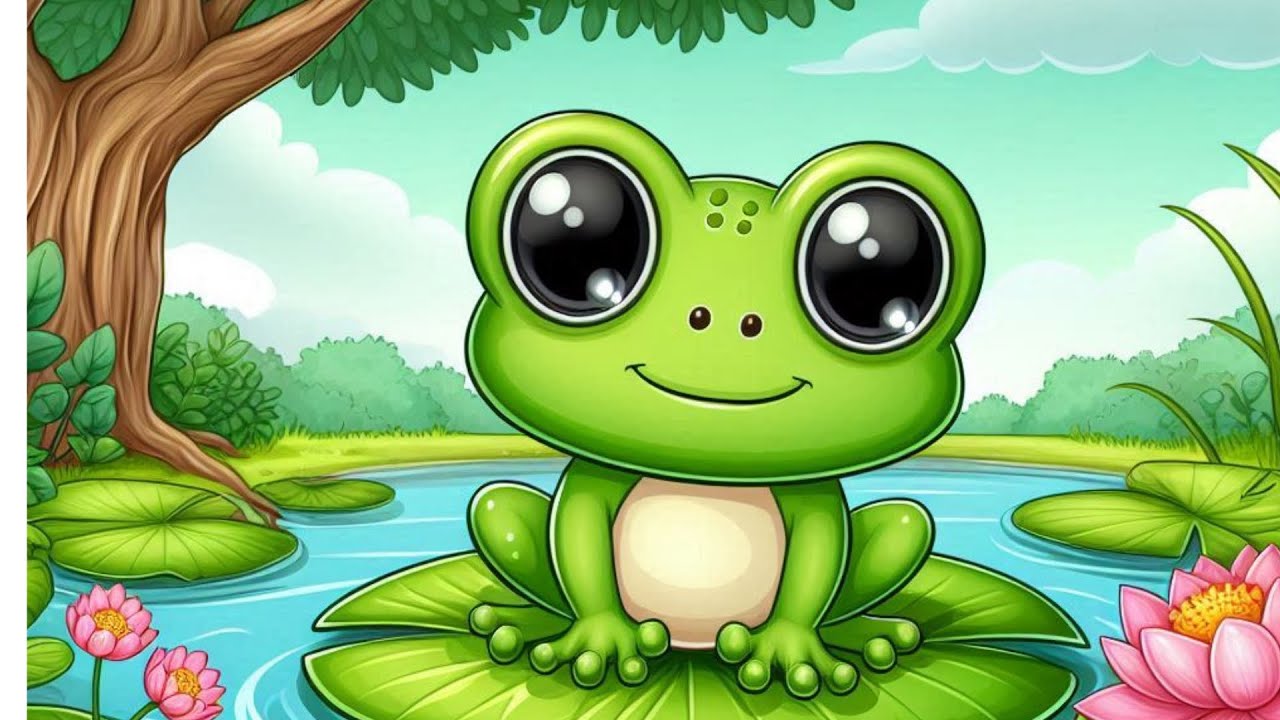 🌟 Little Green Frog Song🐸 | Kids Songs & Nursery Rhymes | Animals For ...
